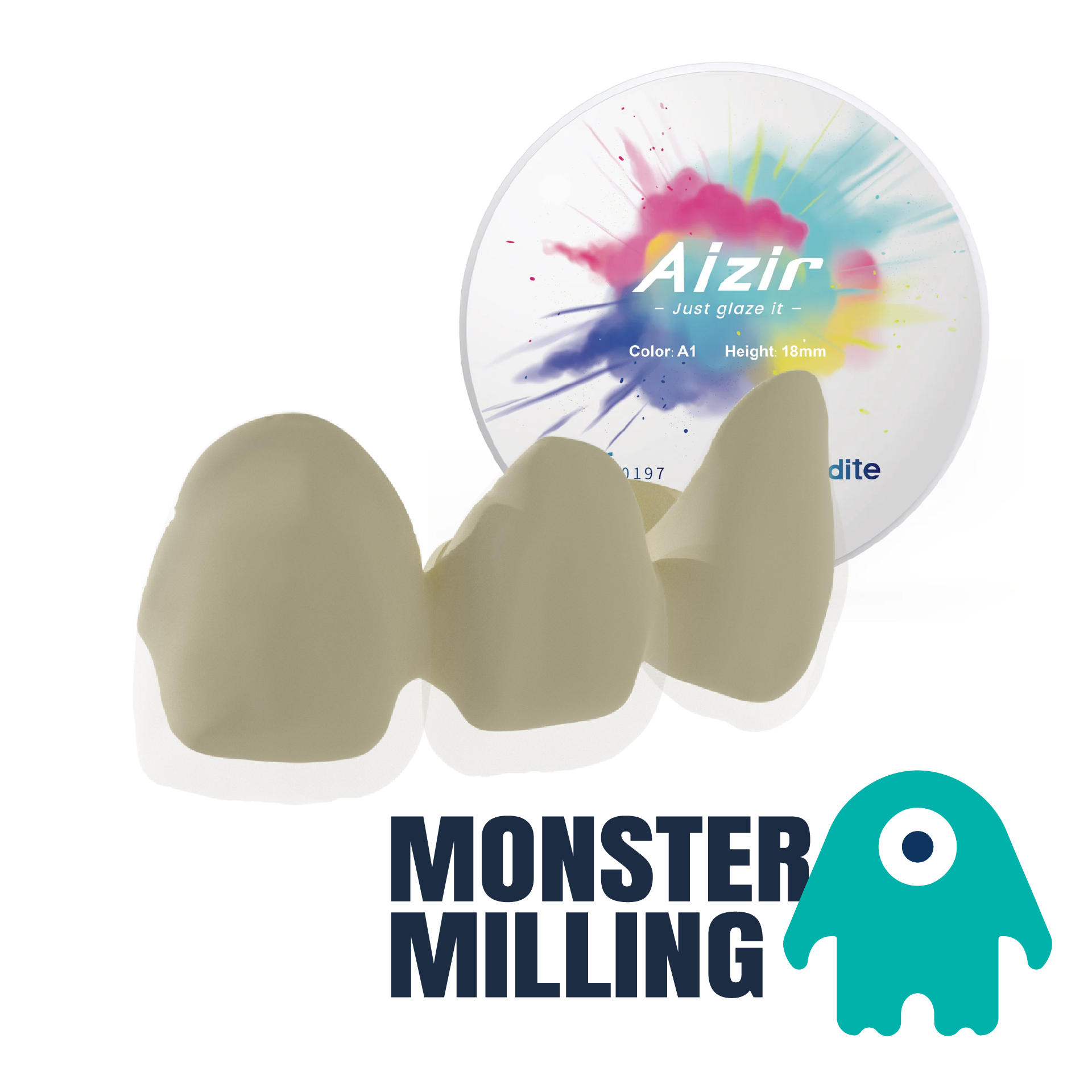 Aizir ML Zirconia Coping – MONSTER MIILING